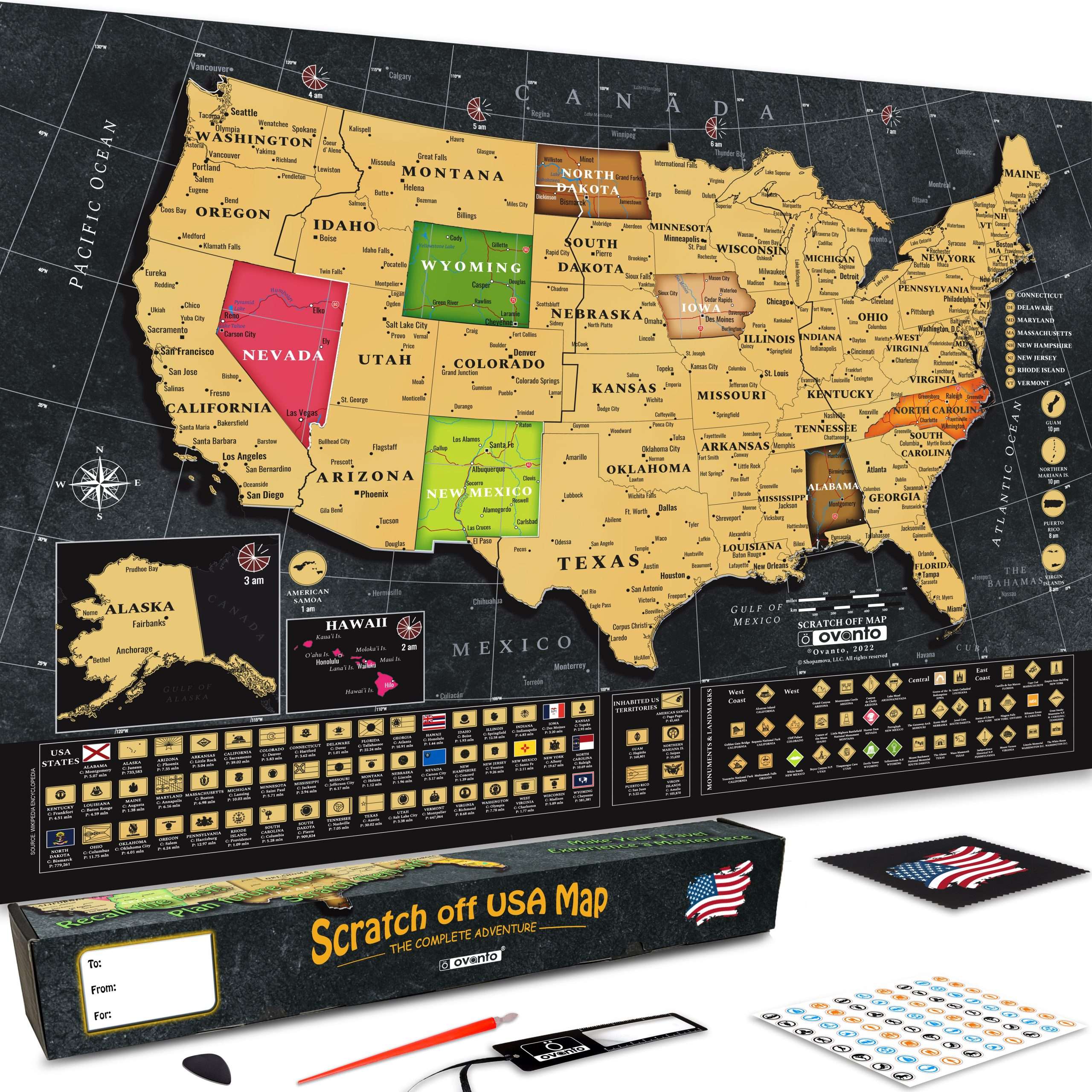 USA Scratch off Map