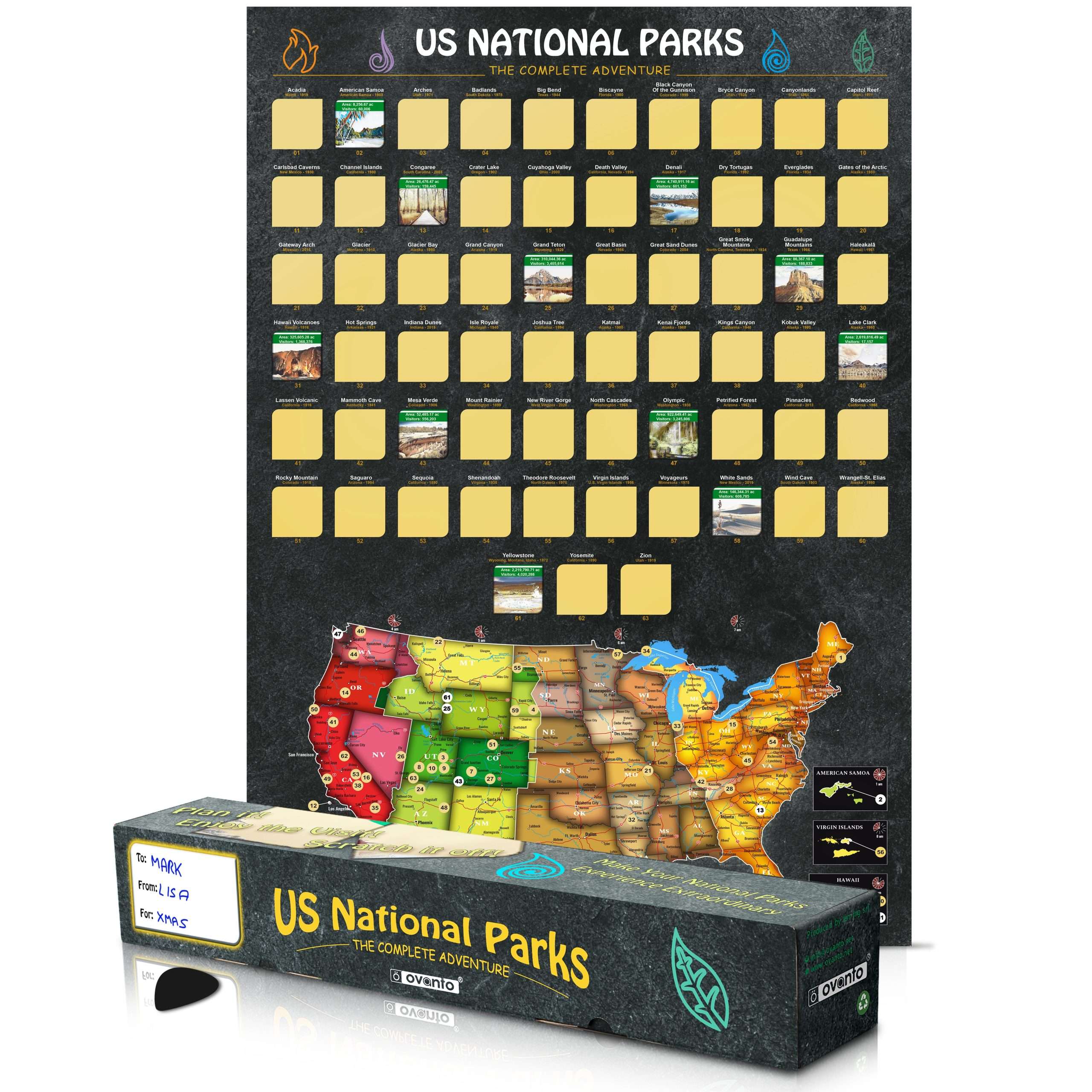 US National Parks Poster